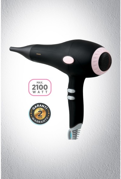 Raks Pembe Renkli Profesyonel Saç Kurutma Fön Makinası 2100W -Erdemstore Raks Pembe Renkli Profesyonel Saç Kurutma Fön Makinası 2100W -Erdemstore