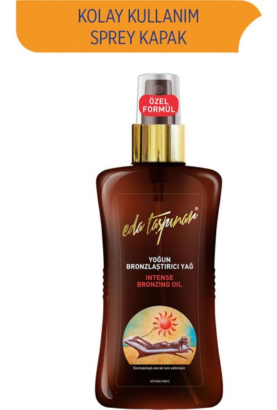 Eda Taşpınar Yoğun Bronzlaştırıcı Yağ Sprey Kapak Spf 0 200 ml Eda Taşpınar Yoğun Bronzlaştırıcı Yağ Sprey Kapak Spf 0 200 ml