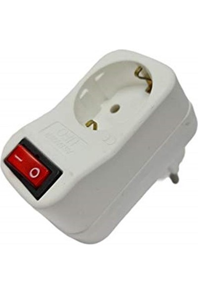 Ufo Tekli Akım Korumalı Anahtarlı Priz Beyaz 3500W 16A Ufo Tekli Akım Korumalı Anahtarlı Priz Beyaz 3500W 16A