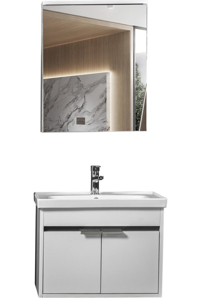 Bagnora Mare 65 cm Banyo Dolabı Takımı