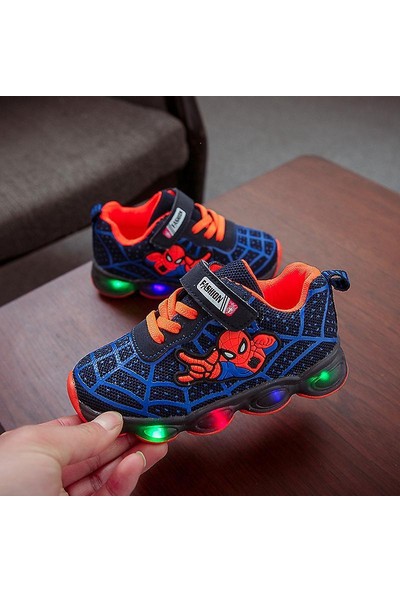 Anteasy Shop Spider-Man Işıklı Çocuk Ev Ayakkabısı (Yurt Dışından)