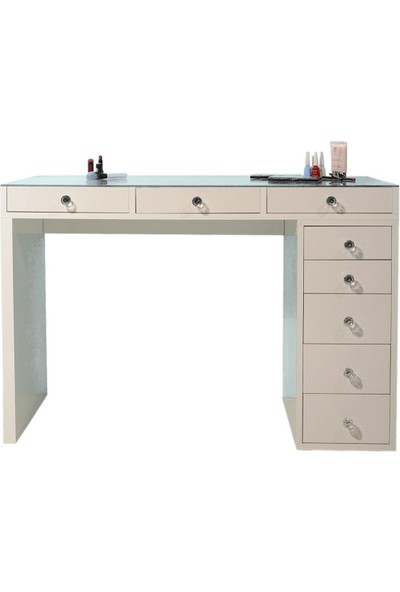 Platto CW Milano 8 Çekmeceli Makaj Masası Platto CW Milano 8 Çekmeceli Makaj Masası
