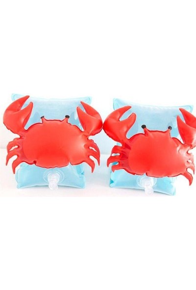 buradanaldım Çocuklar Için Deniz Havuz Kolluğu Yengeç Desenli buradanaldım Çocuklar Için Deniz Havuz Kolluğu Yengeç Desenli