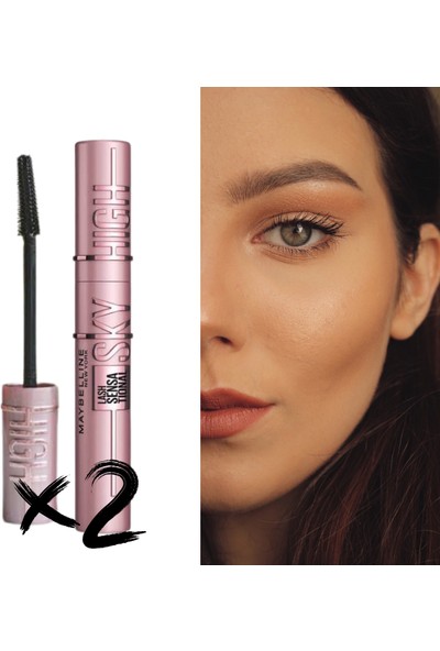 Maybelline New York Lash Sensational Sky High Maskara X2 + Essence I Love Crazy Volume Maskara