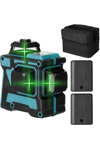 Kkmoon Çok Fonksiyonlu 3D 12 Satır Lazer Seviye Aracı (Yurt Dışından)