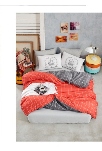 Nevresim Dünyası Trendy Colors Çift Kişilik Pamuk Nevresim Takımı