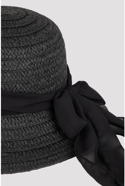 Penti Siyah Zorro Straw Şapka Penti Siyah Zorro Straw Şapka