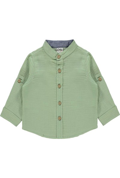 Civil Baby Erkek Bebek Gömlek 6-18 Ay Su Yeşili Civil Baby Erkek Bebek Gömlek 6-18 Ay Su Yeşili