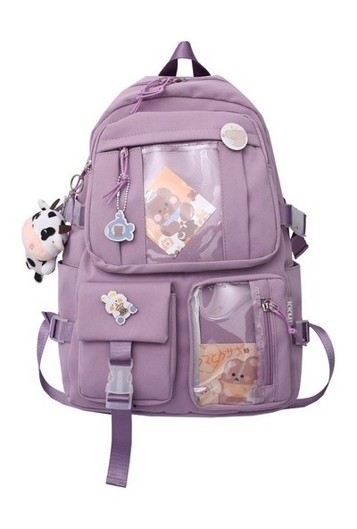 Deweiqi Aksesuarlı Sevimli Okul Sırt Çantası (Yurt Dışından) Deweiqi Aksesuarlı Sevimli Okul Sırt Çantası (Yurt Dışından)