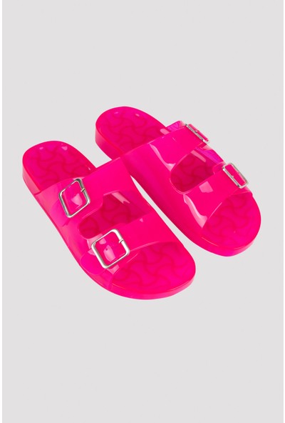 Penti Fuşya Neon Jelly Terlik