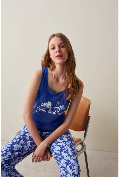 Penti Plants And Cats Pijama Takımı