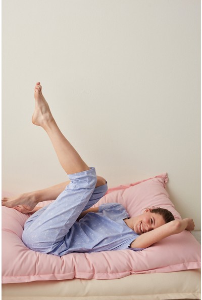 Penti Relax Lavender Lotus Kapri Pijama Takımı Penti Relax Lavender Lotus Kapri Pijama Takımı