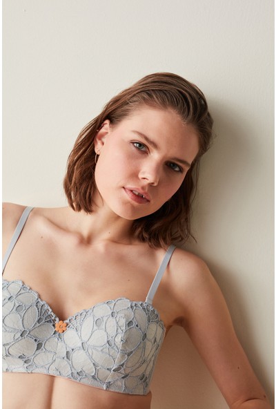 Penti Gri Lotus Lace Sütyen Penti Gri Lotus Lace Sütyen