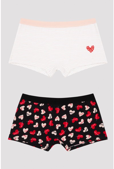 Penti Kız Çocuk Amore 2li Boxer Külot Penti Kız Çocuk Amore 2li Boxer Külot