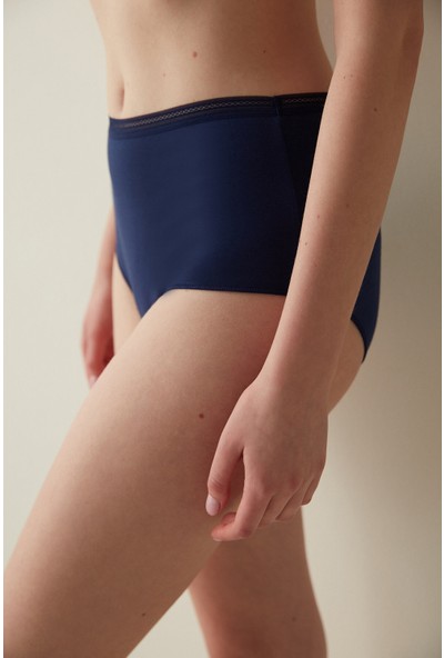 Penti Easy Cotton Trim Yüksek Bel Slip Külot Penti Easy Cotton Trim Yüksek Bel Slip Külot