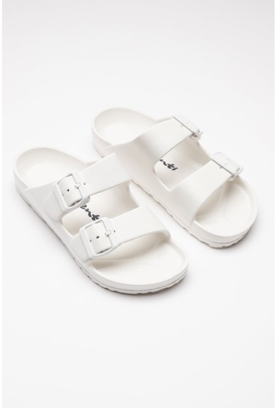 Penti Beyaz Plassy Terlik