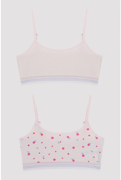 Penti Lila Kız Çocuk Flower 2li Büstiyer