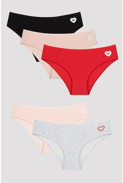 Penti Kız Çocuk Heart Throb 5li Pack Slip Külot Penti Kız Çocuk Heart Throb 5li Pack Slip Külot