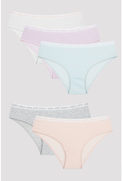 Penti Kız Çocuk Enjoy 5li Pack Slip Külot Penti Kız Çocuk Enjoy 5li Pack Slip Külot