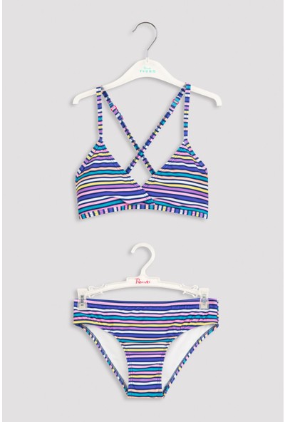 Penti Kız Çocuk Stripe Bralet Bikini Takımı