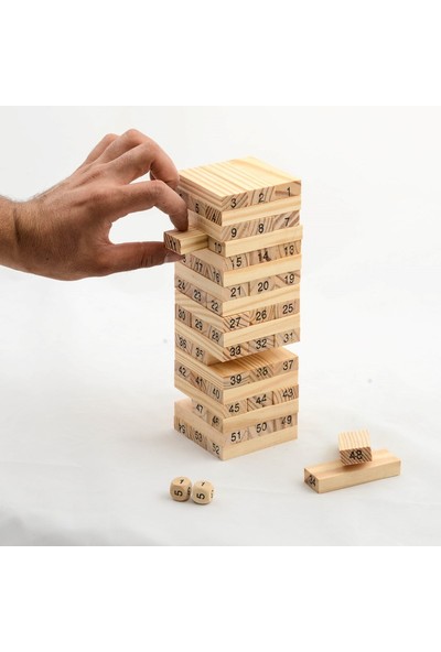 Ahşap Denge Oyunu 54 Parça