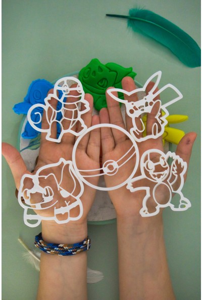 Pagina Pokemon 5'Li Kurabiye & Şeker Hamuru Kalıbı