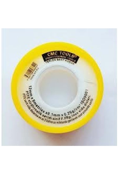 Dar Teflon Bant 12MMX8MX0.1MM