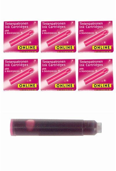 Online Cartridges Mürekkep Pink 6'Lı Set Online Cartridges Mürekkep Pink 6'Lı Set