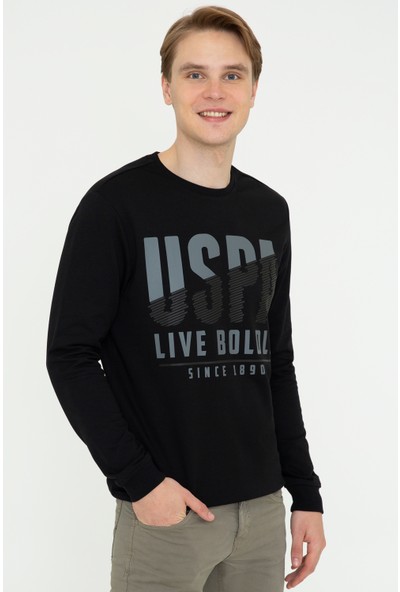 U.S. Polo Assn. Erkek Siyah Sweatshirt U.S. Polo Assn. Erkek Siyah Sweatshirt