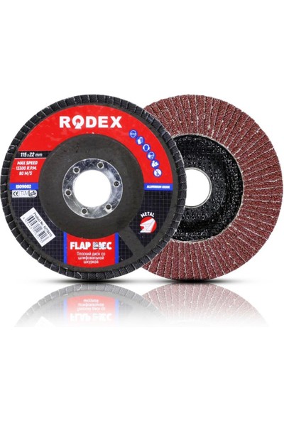 Telvesse Rodex Avuç Içi Taşlama Flap Disk Zımpara 115MM Ahşap Metal Tüm Yüzeyler Telvesse Rodex Avuç Içi Taşlama Flap Disk Zımpara 115MM Ahşap Metal Tüm Yüzeyler