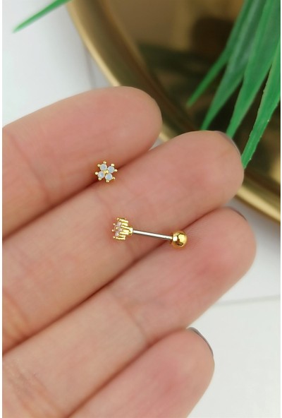 316 Cerrahi Çelik Minimal Yonca Piercing TRPIERCING0152