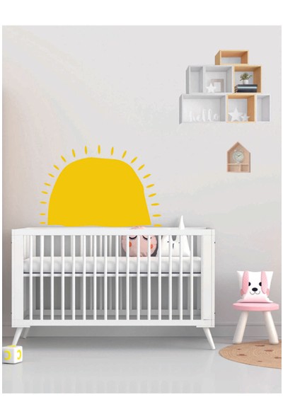 Baskı Madeni Güneş Bohem Duvar Sticker