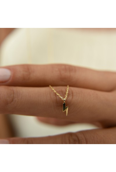 Ayyıldız Kuyumculuk Kadın Altın Şimşek Kolye