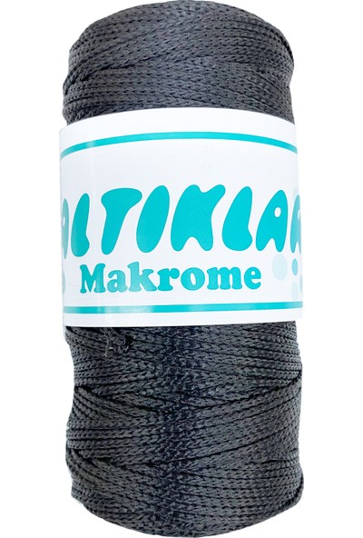 Saltıklar Polyester Makrome Ipi 68 Füme Gri 100 gr Saltıklar Polyester Makrome Ipi 68 Füme Gri 100 gr
