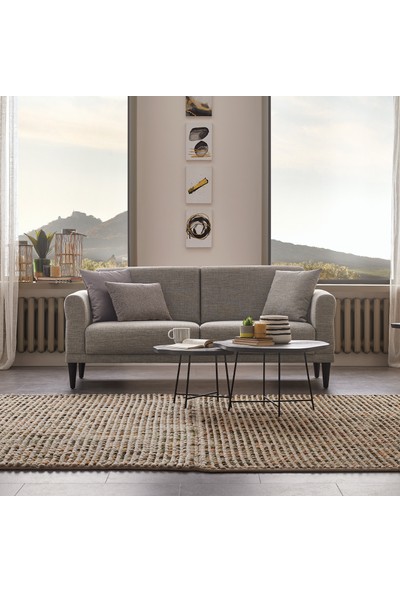 Enza Home Loreto 2'li Yataklı Koltuk - Açık Gri Enza Home Loreto 2'li Yataklı Koltuk - Açık Gri