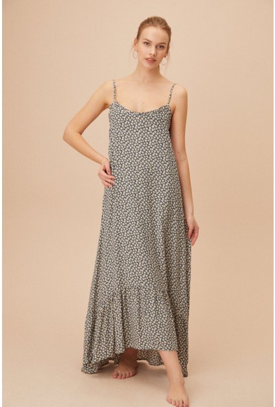 Suwen Naomi Baskılı Plaj Elbisesi