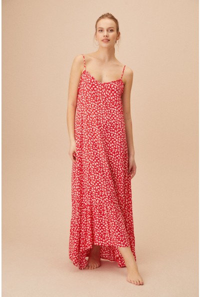 Suwen Naomi Baskılı Plaj Elbisesi