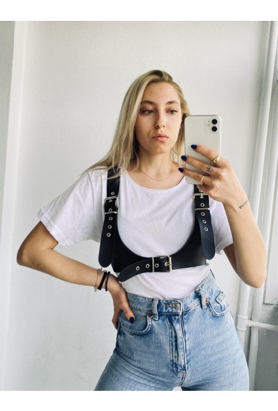 Retrobird Vücut Kemeri Kadın Siyah Retrobird Vücut Kemeri Kadın Siyah