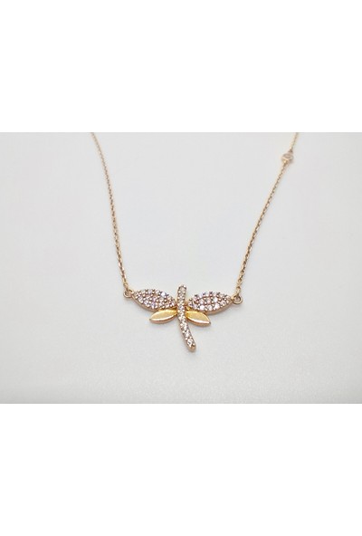 Miika Altın Sarı Kaplama Yusufçuk Taşlı Gümüş Kolye Miika Altın Sarı Kaplama Yusufçuk Taşlı Gümüş Kolye