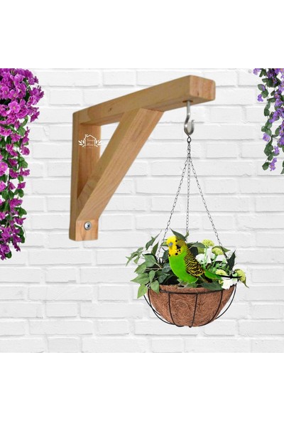 Green Home Desing Ahşap Askı Çiçek Saksı Aparatı Duvar Için Çiçek Askılığı Sukulent Askılık Green Home Desing Ahşap Askı Çiçek Saksı Aparatı Duvar Için Çiçek Askılığı Sukulent Askılık