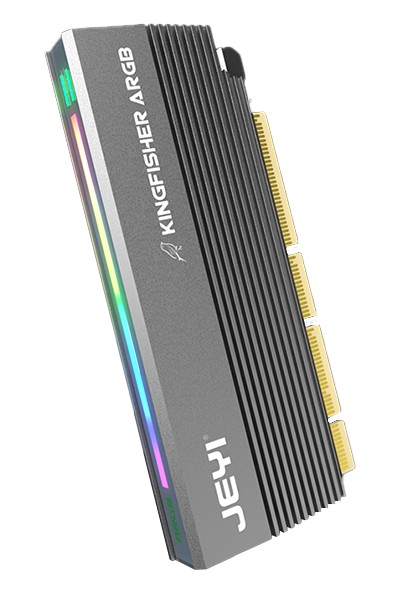 Jeyı Kingfisher Argb M.2 Nvme (M-Key) To Pcıe 4.0 X4 X8 X16 Dönüştürücü Çevirici Adaptör Kart