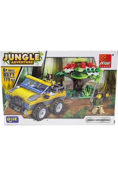 Can-Em Oyuncak 0571 Jungle Adventure 179 Parça Safari LEGO Can-Em Oyuncak 0571 Jungle Adventure 179 Parça Safari LEGO