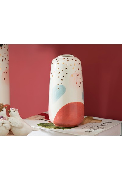 English Home Colourful Vazo 10X10X27 cm Multicolor English Home Colourful Vazo 10X10X27 cm Multicolor