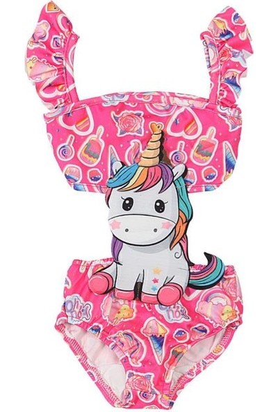Podium Giyim Kız Çocuk Unicorn Figürlü Hızlı Kuruyan Mayokini Mayo Podium Giyim Kız Çocuk Unicorn Figürlü Hızlı Kuruyan Mayokini Mayo