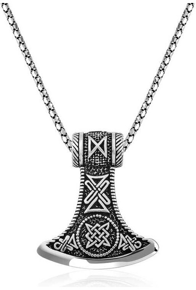 Gumush Gümüş Balta Kolye