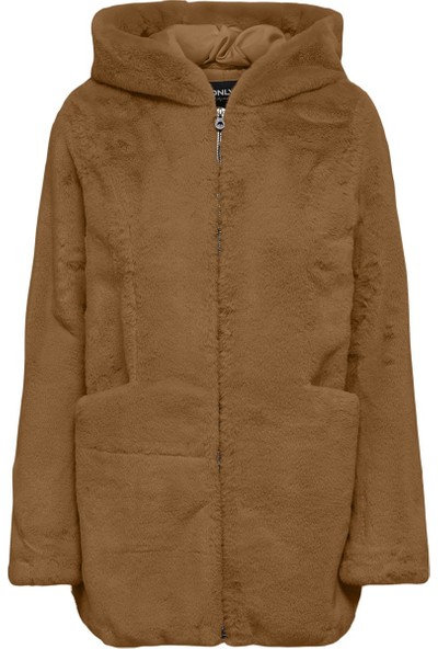 Only Kadın Mont Onlmalou Faux Fur Coat cc Otw