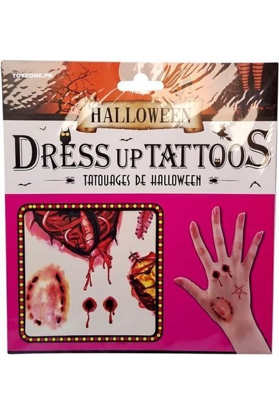 Xnews Halloween Geçici Dövme Zombi Isırık Model Xnews Halloween Geçici Dövme Zombi Isırık Model