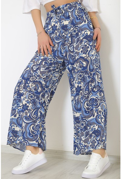 Dokuma Pantolon Maviekru - 1233.1095.