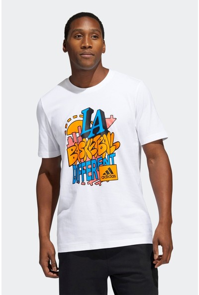 adidas Erkek La Hoops Tişört