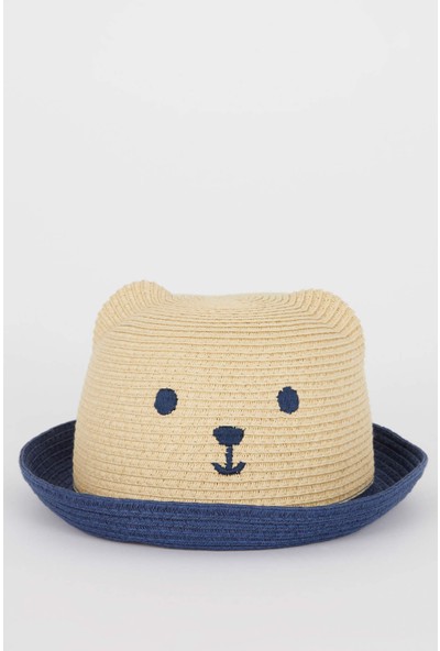 DeFacto Erkek Çocuk Desenli Hasır Şapka T8473A622SM